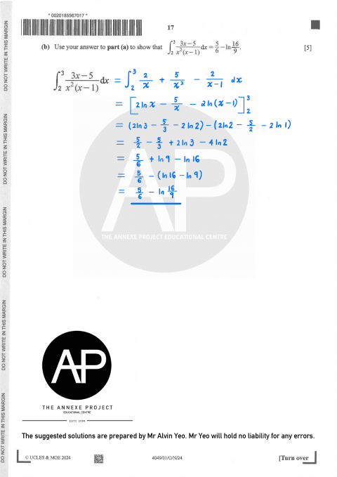 2024 GCE O LEVEL A MATH PAPER 1 SOLUTION - The Annexe Project