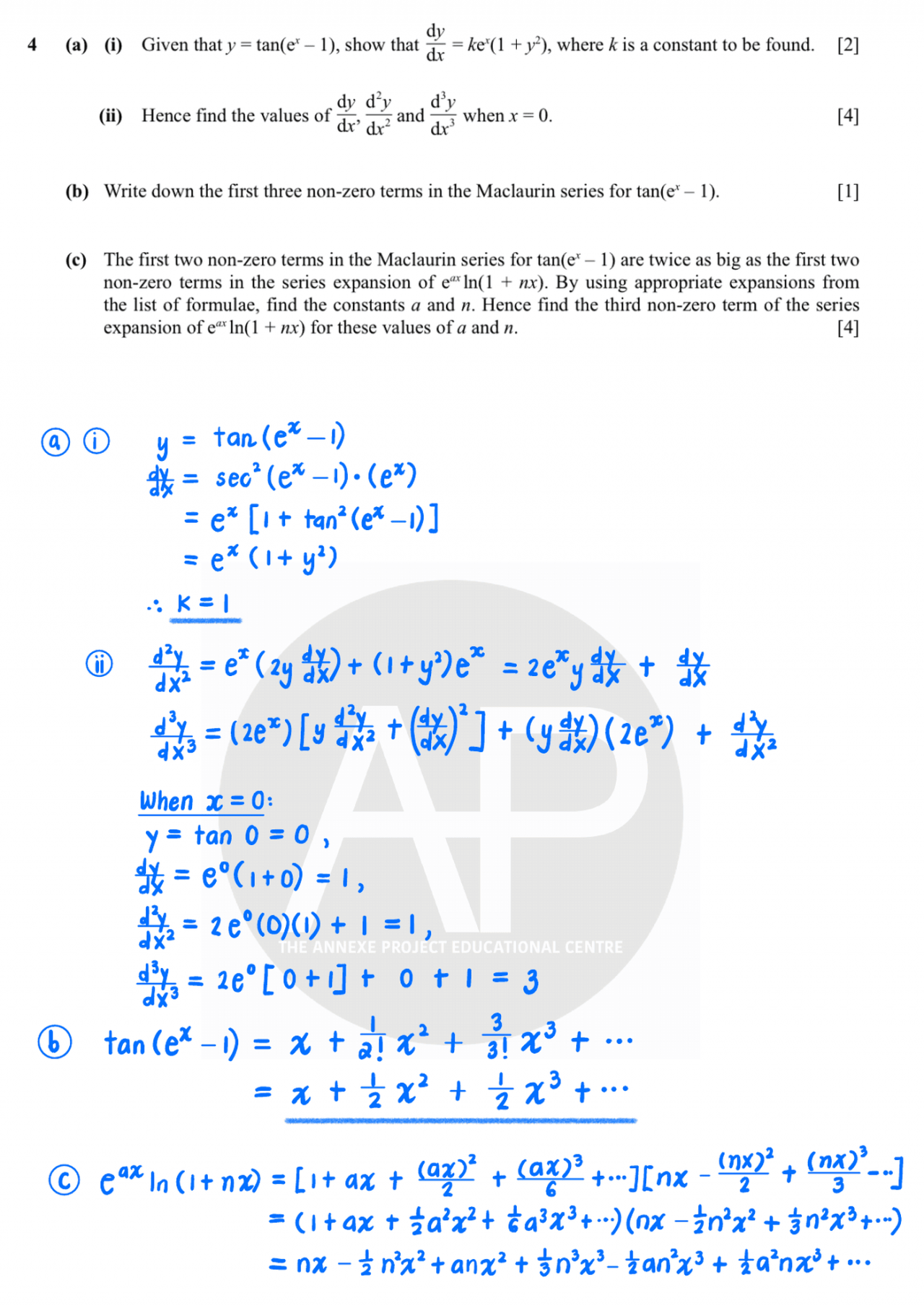 2025 GCE A LEVEL H2 MATHEMATICS SPECIMEN PAPER 2 SOLUTION - The Annexe ...